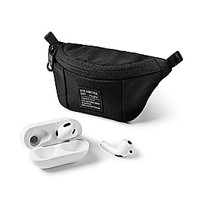 Ringke Mini Pouch Sling Bag Compatible with AirPods Pro Case and AirPods 3rd, 2nd, 1st Generation Case, Galaxy Buds Pouch, Universal Wireless Ear Buds Cover with Keychain for Women, Men - Black