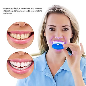 Teeth Whitening Kit (10) Gel (2) Trays (1) White LED Light Best Dental No Animal Byproducts