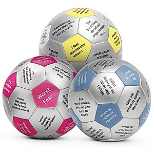 Office Oxygen Trainers Warehouse Thumball Bundle | Conversation Starter and Ice-Breakers Including Get Happy at Work, Getting to Know You, and Common Ground Thumballs