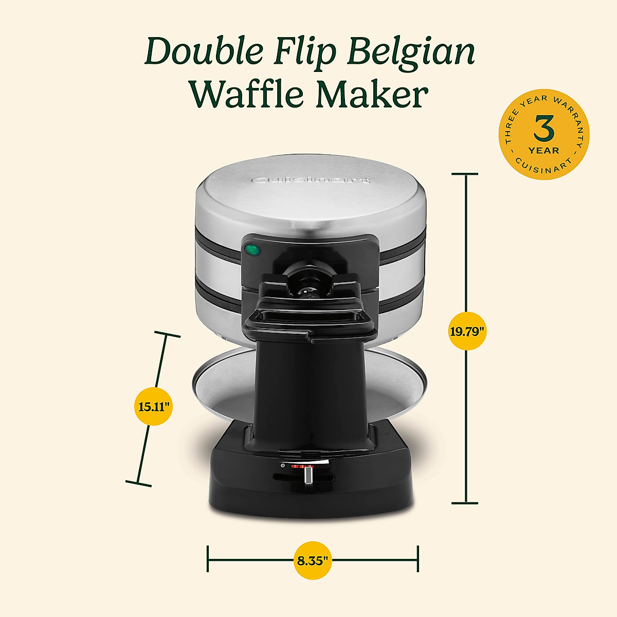 Cuisinart WAF-F40 Double Flip Belgian Waffle Maker