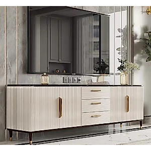 obstime Sofa Legs 6 inch Black Oak Wood Furniture Legs with Gold Caps - Black Wood Legs for Sofa Wood Furniture Legs Set of 4, Round Solid Mid Century Legs 4 inch, Wooden Couch Legs Replacement