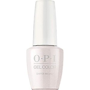 OPI GelColor, Chiffon My Mind, White Gel Nail Polish, 0.5 fl oz