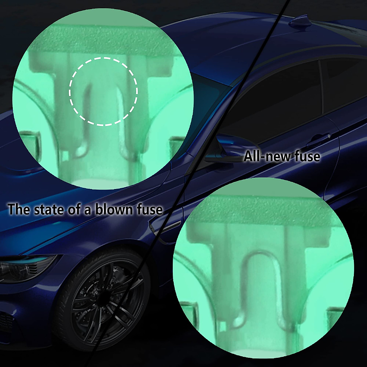 Standard Size Car Fuses Assorted Kit,Fuse Puller(5A 7.5A 10A 15A 20A 25A 30A) Automotive Replacement Fuses for Car/RV/Truck/Motorcycle (20)