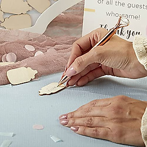 Kate Aspen Onesie Shaped Baby Shower Guest Book Shadow Box & Nursery Decoration Alternative Guestbook, One Size