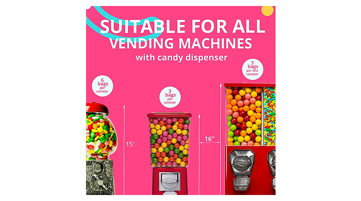 Chiclets Gum Assorted Colors & Flavors - Bulk Vending Refills