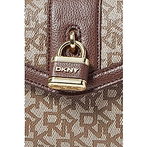 DKNY Ella Small Top-Handle Crossbody Chino/Wood Brown One Size