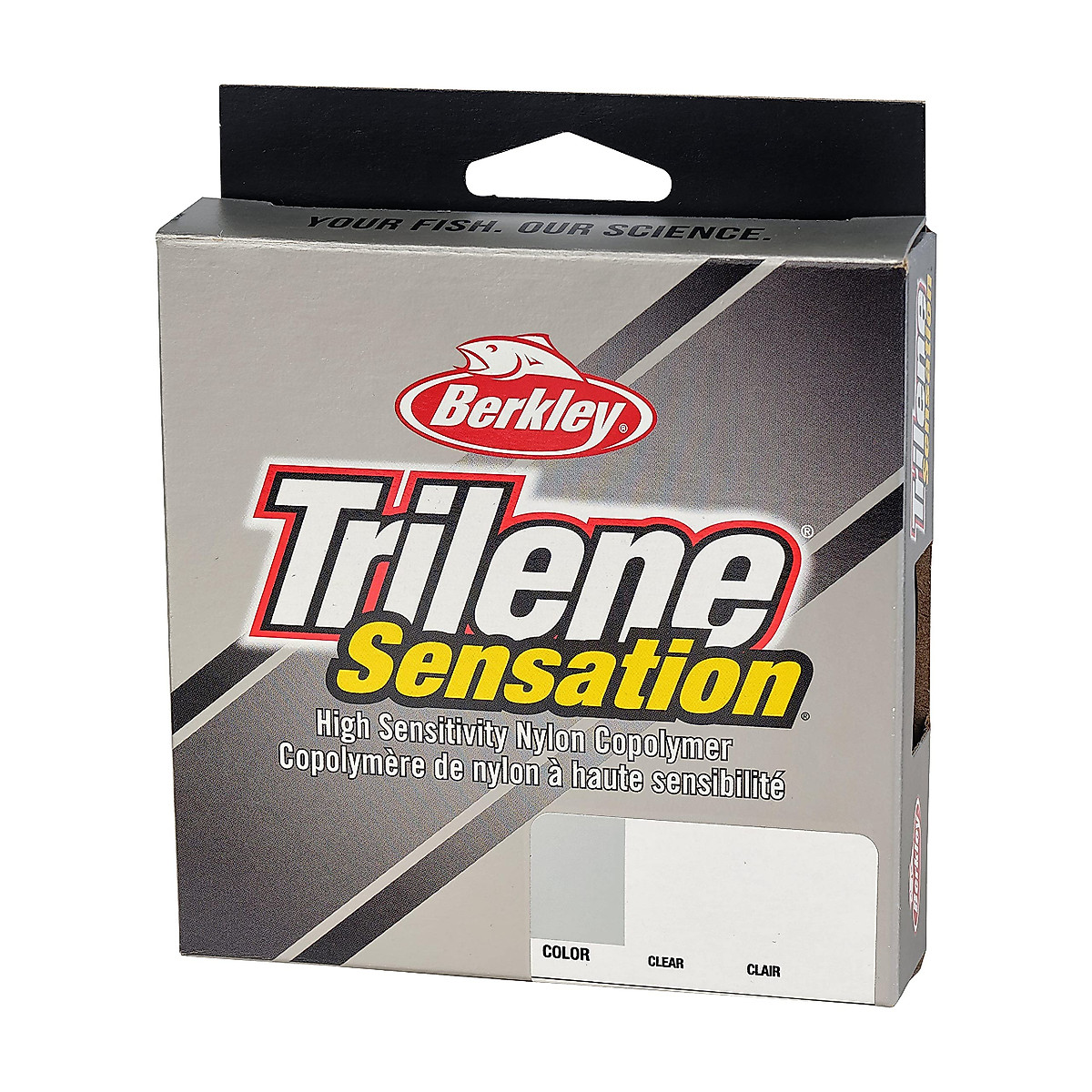 Berkley Trilene® Sensation, Clear, 4lb | 1.8kg Monofilament Fishing Line, Suitable for Freshwater Environments