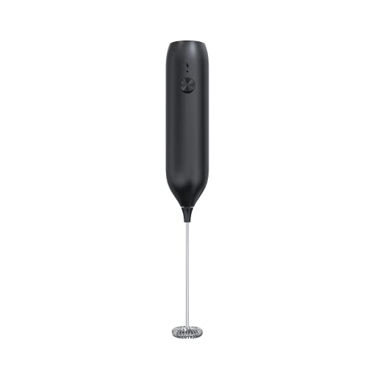 Influtto Powerful Handheld USB Rechargeable Electric Mini Compact Milk Frother, Foam Maker,Mini Mixer and Coffee Blender Black Color