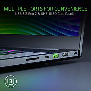 Razer Blade Pro 17 Gaming Laptop 2019: Intel Core i7-9750H, NVIDIA GeForce RTX 2080 Max-Q, 17.3" FHD 240Hz, 16GB RAM, 512GB SSD, CNC Aluminum, Chroma RGB Lighting, Thunderbolt 3, SD Card Reader