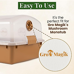 Gro Magik 3" Monotub Filter Discs, Fresh Air Exchange (FAE) Filter Pad Replacements Adhesive Patches for Mushroom Monotub and Fruiting Chamber, 12-Pack