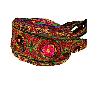 TribeAzure Brown Handmade Floral Shoulder Bag Women Fashion Handbag Tote Casual Summer Spring Top Handle