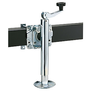 Reese Towpower 74413 Trailer Swivel Mount Jack, Chrome