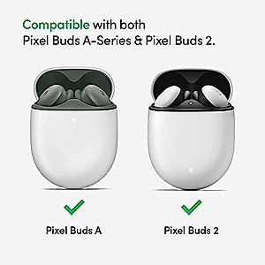 CYRILL Color Brick Compatible with Google Pixel Buds A-Series Case (2021), Google Pixel Buds Case (2020) - Black