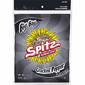 Spitz Sunflower Seeds, Cracked Pepper, 6 Ounce (Pack of 9)