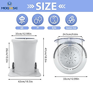 MOQNISE Manual Clothes Dryer 12L Portable Manual Clothes Dehydrator, Freestanding Non electric Laundry Dryer for Camping Business Trips Apartments and Dorms