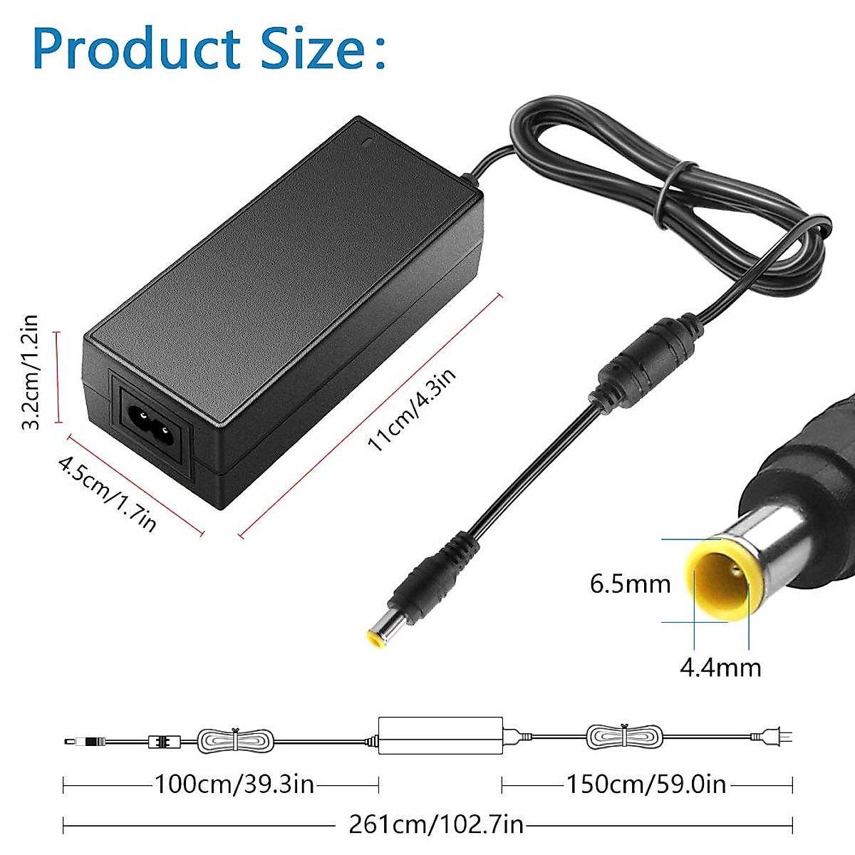 SHNITPWR 14V Power Cord for Samsung Monitor 14V 3A 2.5A 2.14A 1.78A 42W Power Supply AC DC Adapter for Samsung SyncMaster 15" 17" 18" 19" 20" 22" 23" 24" 27" Screen TFT LED LCD TV Monitor