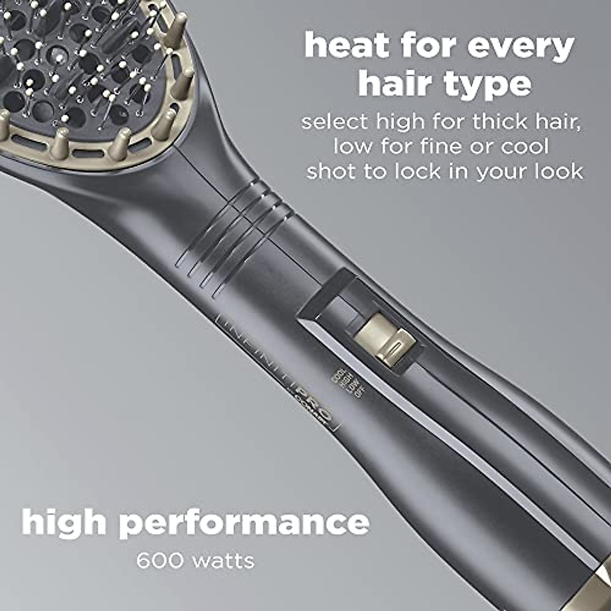 INFINITIPRO BY CONAIR Hot Air Paddle Styler Dryer Brush