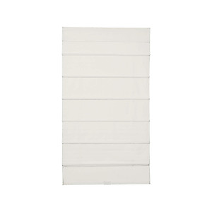 Cordless Cotton Sublime Roman Shade (White 27 in. W x 64 in. L)