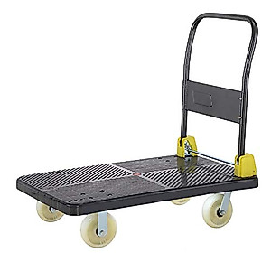 Generic Trolleys,Beauty Salon Cart Trolley Large Platform Truck 992Lbs Weight Capacity, Heavy Duty Foldableniture Dolly Platform Flatbed with Steel Handle