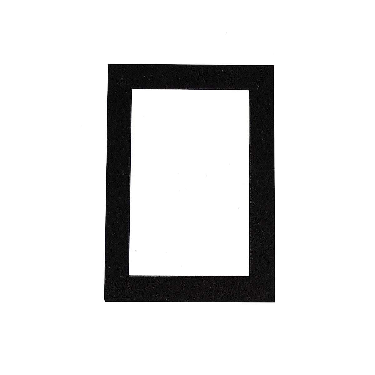 Black Acid Free 22x28 Picture Frame Mat with Black Bevel Cut Core for 20x24 Pictures - Fits 22x28 Frame - with Bag & Backing