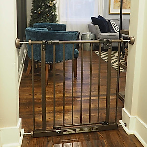 Baby Gate Guru Extra Long M10 (10mm) Spindle Rods + Small Wall Protectors Bundle (Bronze)