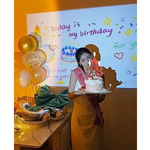 2.75in Red Number 2 Birthday Candles, Glitter Red Happy Birthday Cake Cupcake Toppers Decoration and Celebrating for Adults/Kids Party Baking (2.75in Red Number 2)