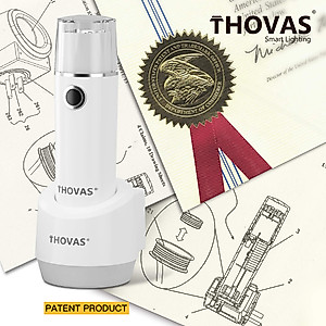 THOVAS Emergency FlashLight, Multi-Function LED Power Failure Light, Handheld Light, Rechargeable Flashlight, Plug-in Night light, 3-in-1 Power Failure Flashlights, Lighting Sensor Night Light, 3 Pack