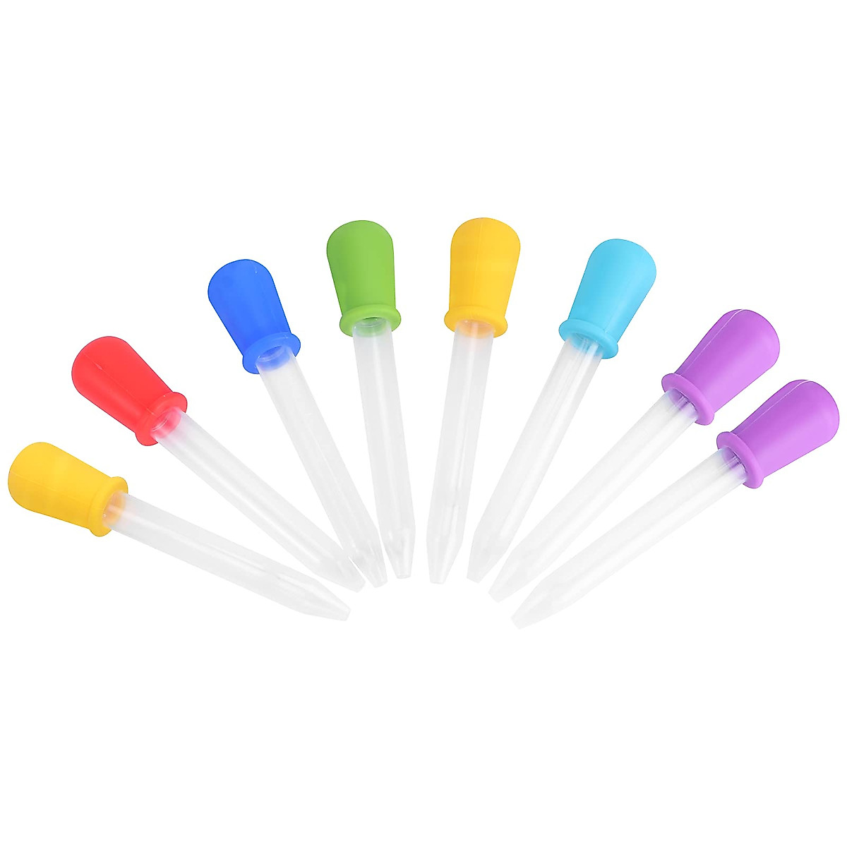 Liquid Droppers Silicone Plastic Transfer Eyedropper for Kitchen Gummy Making - 8colors