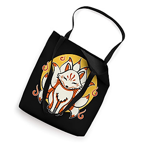 Japanese Fox Cute Funny Anime Kawaii Kitsune Kami Inari Fox Tote Bag