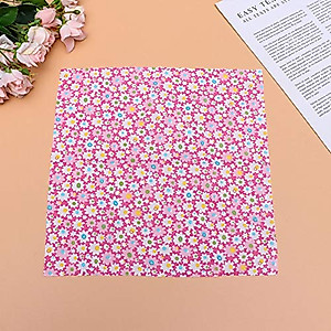 EXCEART Scraps Cotton Quilt Sewing Material Squares Floral Prints Patterns Sewing 14pcs Quilting Quilting Fabric Fabric
