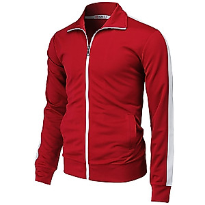 H2H Men's Lightweight Running Cycling Jacket RED US M/Asia L (CMOJA134)