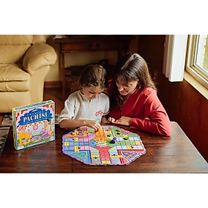 eeBoo: Fancy Pachisi Board Game, Develops Counting and Patience Skills for Children, an Ancient Game, for 2 to 4 Players, Perfect for Ages 6 and up