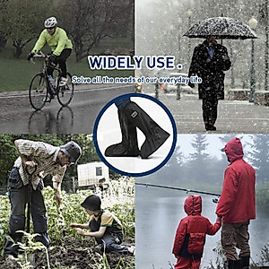 JUSPRO Waterproof Rain Boot Shoe Cover with Reflector for Outdoor Sports Hiking Climbing Camping Scooter Travel
