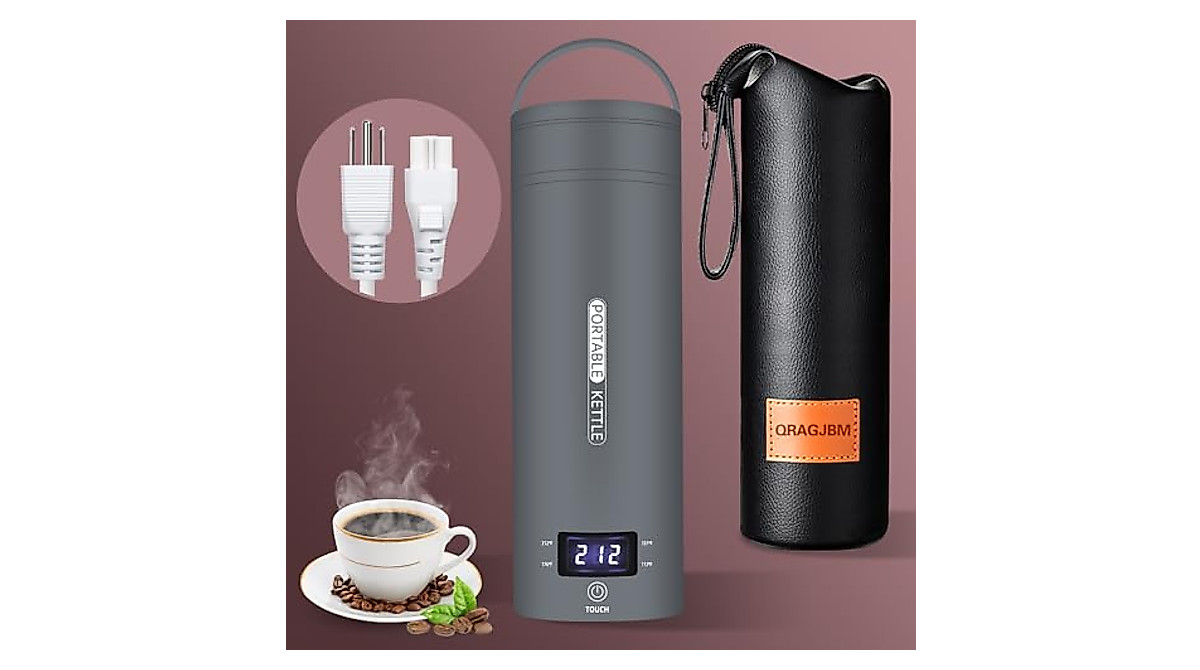 Travel Electric Kettle Portable Small Mini Tea Coffee Kettle Water ...