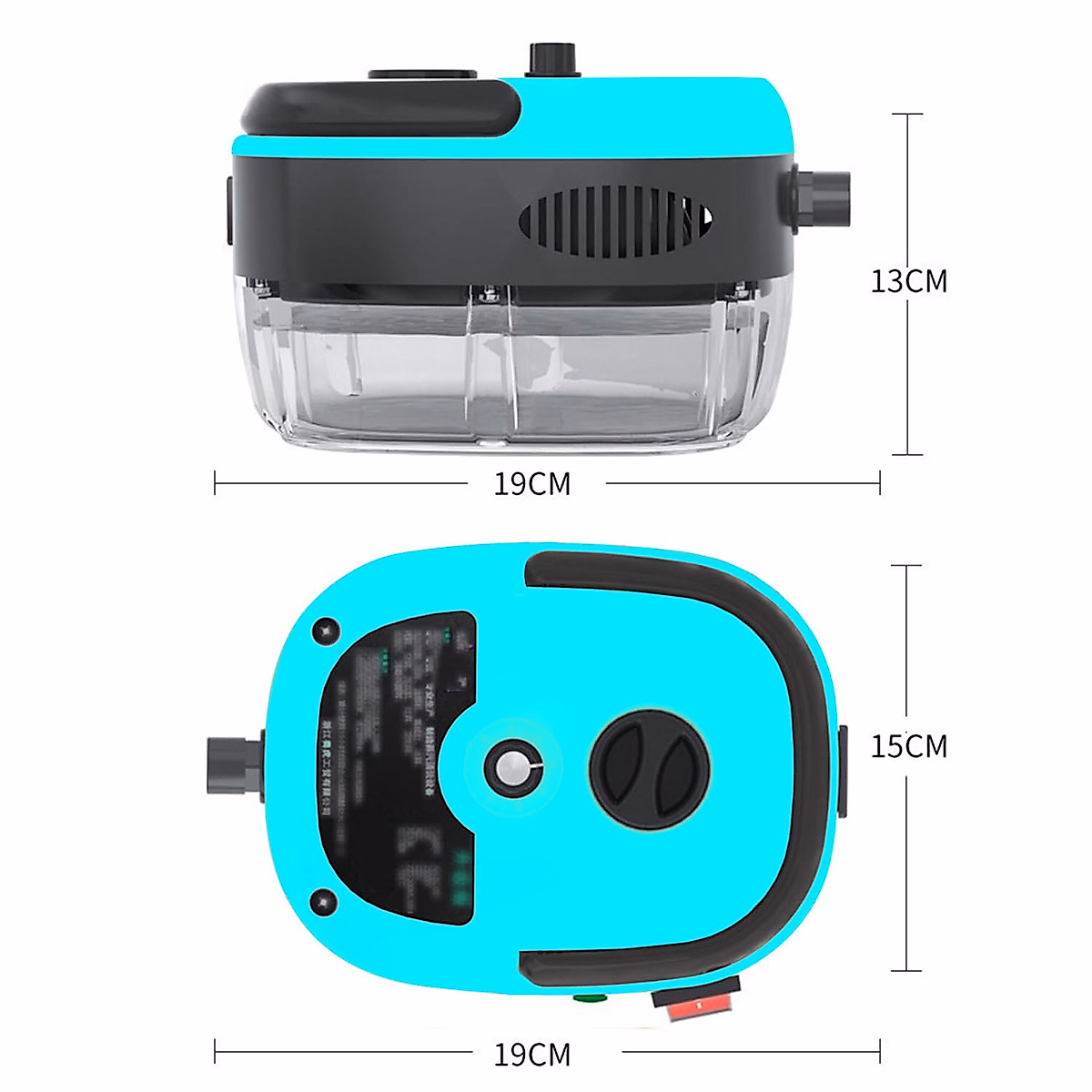 Ailgely 2500W High Temperature Pressurized Steam,Handheld Steam Cleaners for Home Use,Portable Steam Cleaning Machine,10S Fast Heating,with 3 Brush Heads (Blue)