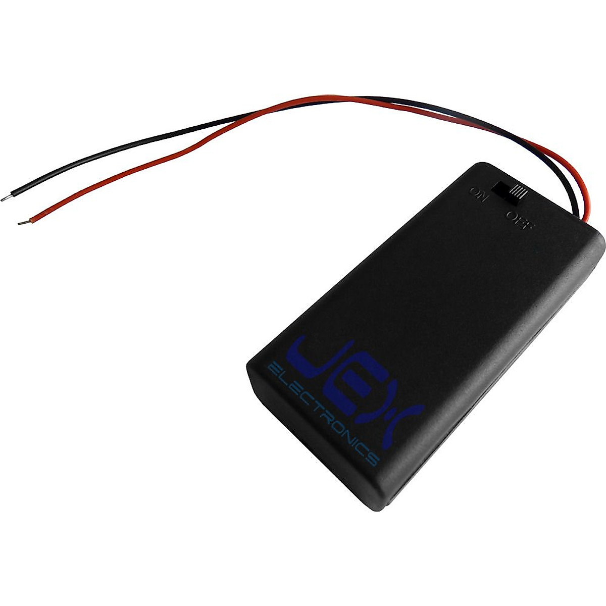 Jex Electronics Two/Twin/2X AA DIY Battery Holder Case Box 3V with Power Switch & Bare Wire Ends