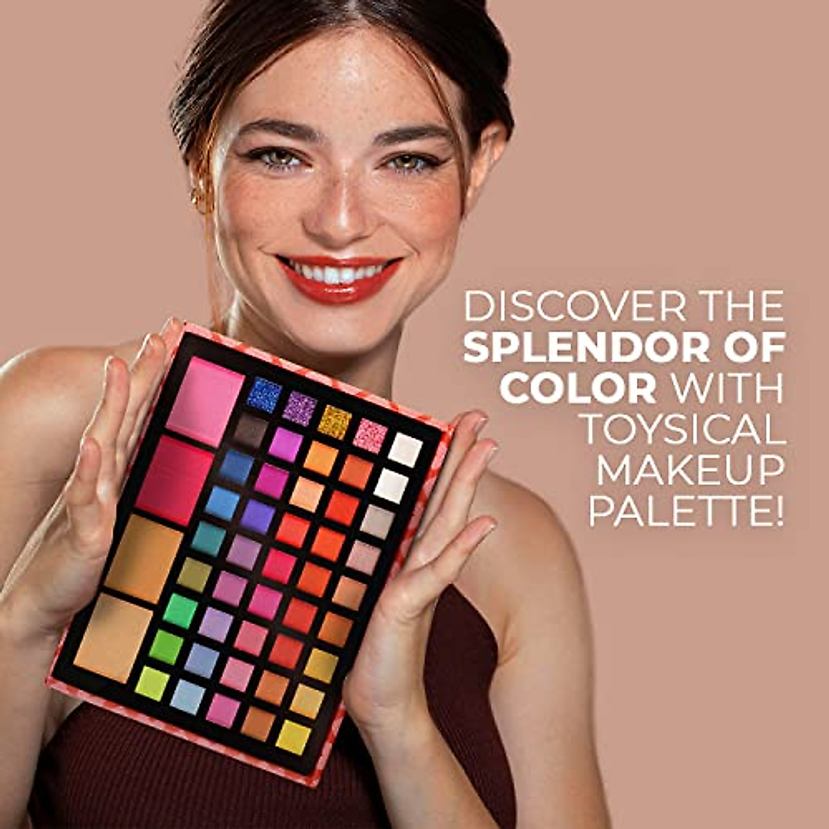 Makeup Kits for Teens - 2-Tier Love Make Up Gift Set and Eyeshadow Palette for Teen Girls and Juniors -Variety Shade Array - Full Starter Kit for Beginners or Pros by Toysical