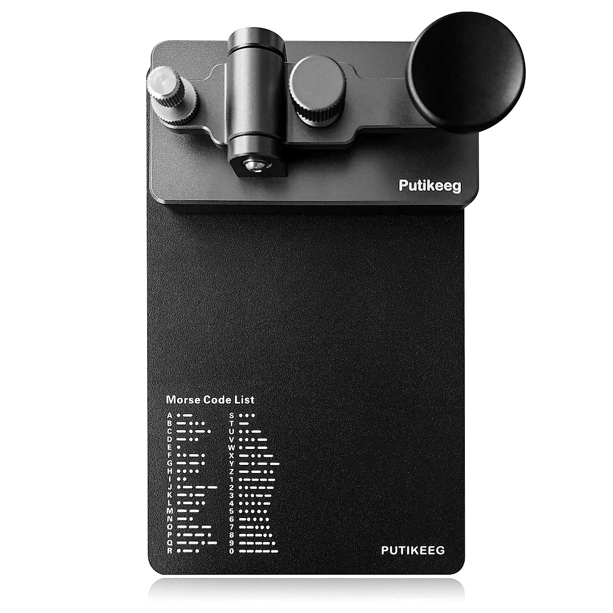 PUTIKEEG Morse Code Table Key morse code List Learning Shortwave Radio Black