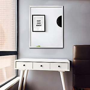 Schliersee 18x24 inch Wall Mirror Set of 2, Hanging Rectangular White Mirrors for Over Sink, Bathroom, Living Room, Bedroom