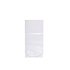 ALFA Fishery Bags Round Corners Bottom Leak Proof Clear Plastic Fish Bags Size 6 Inches for Marine and Tropical Fish Transport 2 mil. (6" x 12" / 100 Pack)