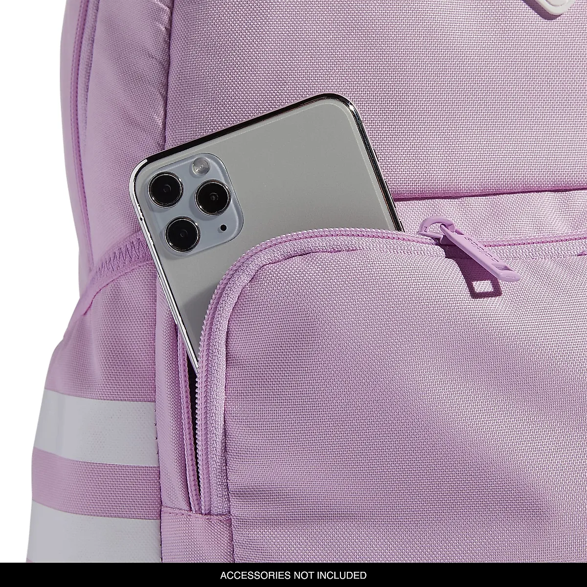 adidas Classic 3-Stripe Durable Backpack Student Athletic Sport Laptop Book Bag Discontinued, Bliss Lilac Purple/White/4.0, One Size