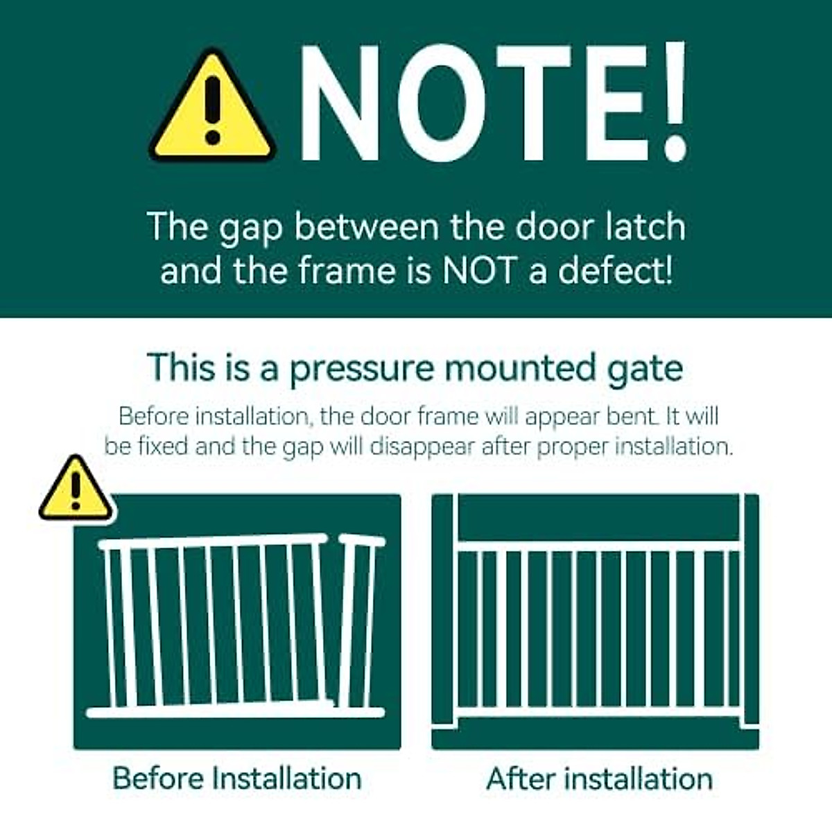 BABELIO Metal Baby Gate with Wood Pattern, 29-40" Easy Install Pressure Mounted Dog Gate, Ideal for Stairs and Doorways, with Wall Protectors and Extenders, No Tools Required
