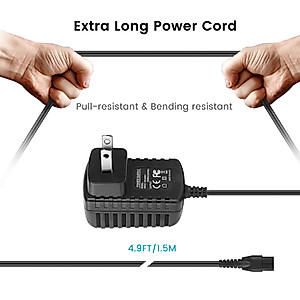 Charger for Bissell Pet Hair Eraser 2390 2390A 23903 2284W 2284 Bissell Charger Compatible Bissell Pet Hair Vacuum 14.4V Lithium Ion Cordless Hand Vacuum 1614206 ZD5F230030US Power Adapter