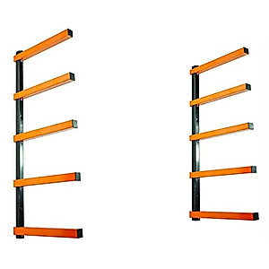 KASTFORCE KF1005 Lumber Storage Rack 5-Level System 110lbs (50kg) per Level Lumber Rack Wood Rack Workshop Rack with Durable Sheet Metal Screws