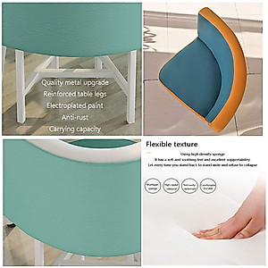 5-Piece Round Dining Table Set for 4, Round Kitchen Dining Table 80cm 1 Table 4 Chairs Table and Chair Set,Office Reception Table and Chair Set,Coffee Table and Chair Set,for Family Apartment