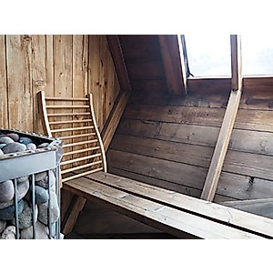 HSE Canadian Red Cedar Ergonomic S-Shape Sauna Backrest (Pack of 1)