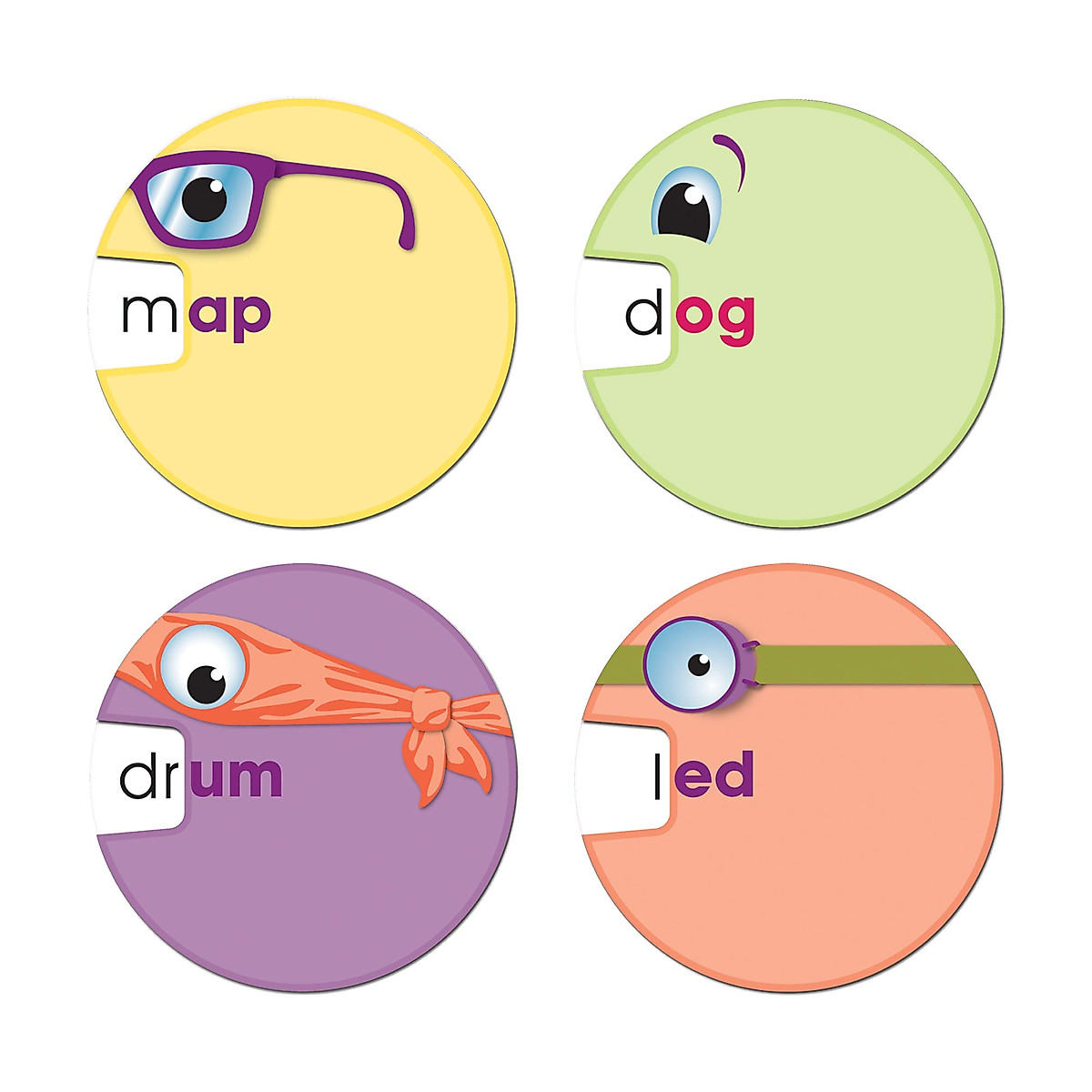 Carson Dellosa 36 Piece Word Wheels Word Families Bulletin Board Cutouts, Word Families Bulletin Board Decorations, Language Arts and Phonics Classroom Décor