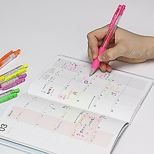 ZEBRA Technologies Sarasa Clip Ballpoint Pen, 5 Neon Colors Set, 0.5mm (JJ15-5C-NO)