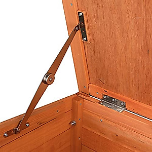 TRIXIE Small Pet House, Wooden Outdoor Shelter, Weatherproof Pet Home, Ideal for Cats, Rabbits, Bunnies, Guinea Pigs, Brown