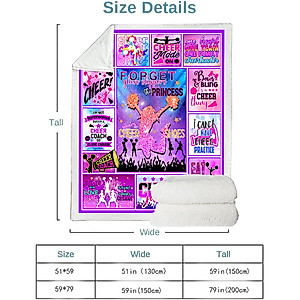 Cheerleader Gifts Blanket 60”x50”, Cheerleading Gifts for Girls Teens Kids, Cheer Gifts for Cheerleaders, Cheerleading Gifts for Cheerleaders Cheer Team, Soft Cozy Warm Blanket for Couch Bed Sofa